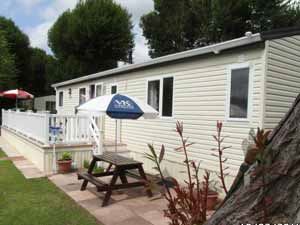 Twin lodge for hire at Butlins, Minehead