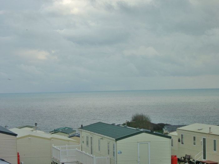 Caravan with sea views on Devon Cliffs Holiday Park