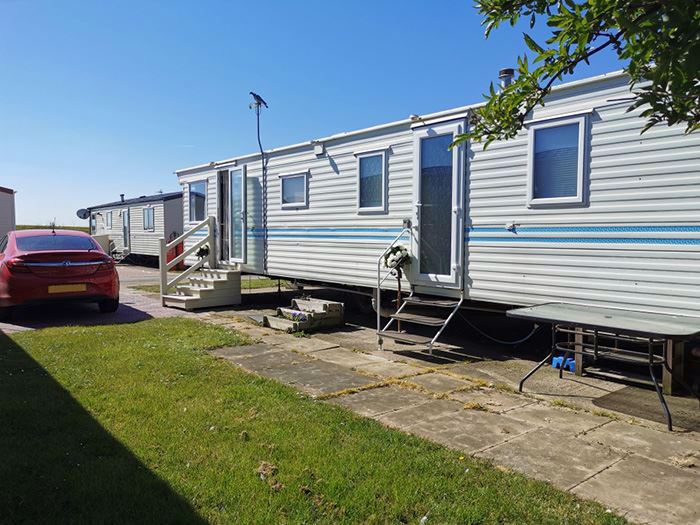 Three bedroom caravan for hire at Skipsea Sands Holiday Park in Yorkshire
