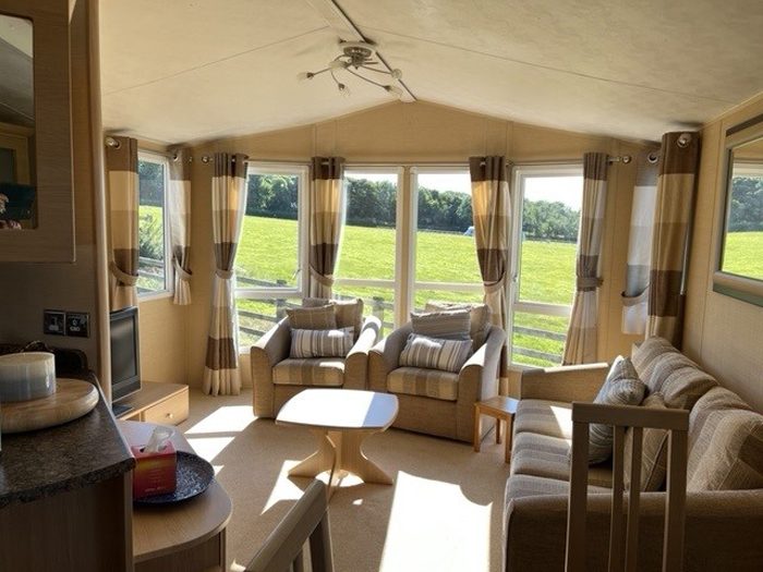 6 berth self catering caravan to let on our family run farm in Anglesey
