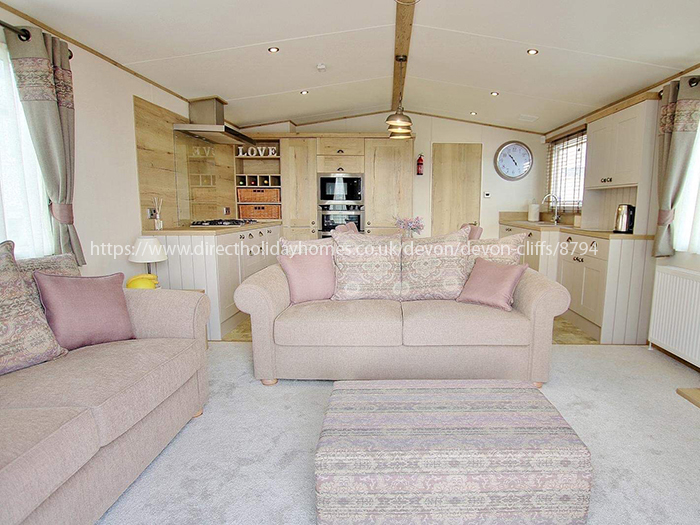 Static holiday caravan accommodation on Devon Cliffs Holiday Park